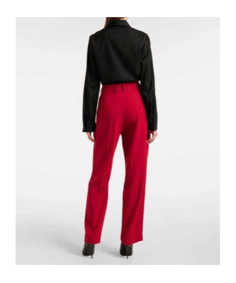 BLAZÉ MILANO Cool Easy Wool Wide-leg Pants