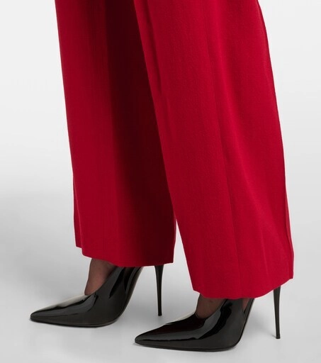 BLAZÉ MILANO Cool Easy Wool Wide-leg Pants