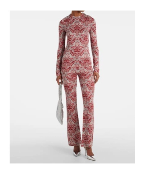 Rabanne Paisley Straight Pants
