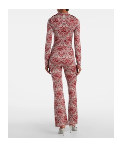 Rabanne Paisley Straight Pants