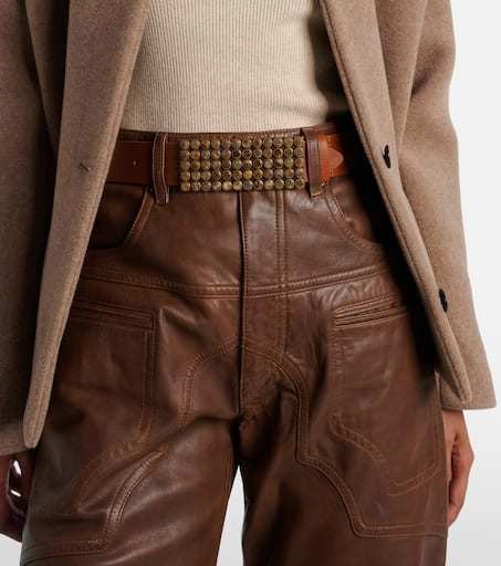 Isabel Marant Étoile Vanesia Embellished Leather Belt