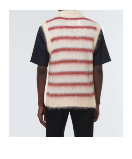Marni Striped Wool-blend Sweater Vest