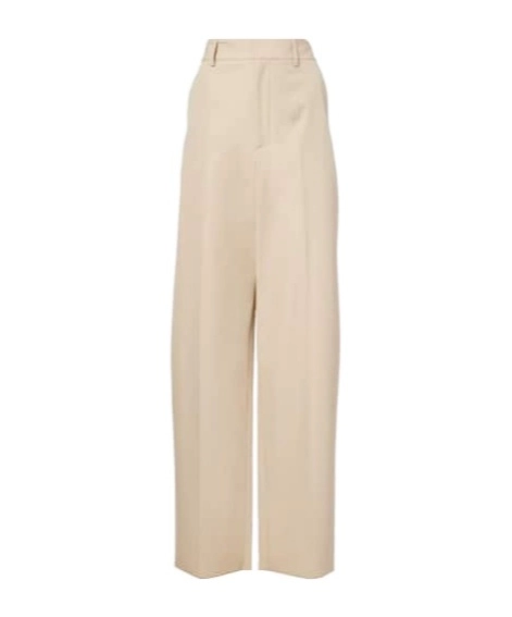 TOD'S Wool And Cotton Wide-leg Pants