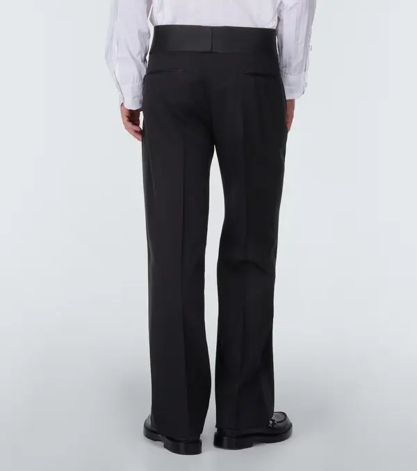 Valentino Garavani Straight-leg Wool Pants