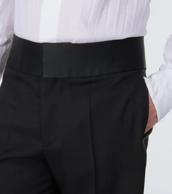 Valentino Garavani Straight-leg Wool Pants