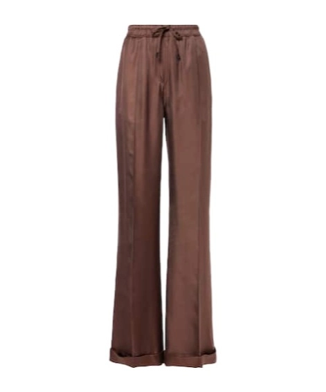 TOM FORD Silk Twill Wide-leg Pants - Red