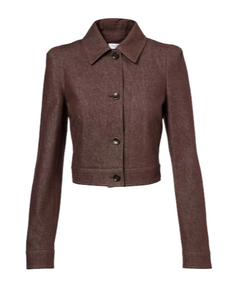 Max Mara Carpa Cropped Cotton Jacket - Brown