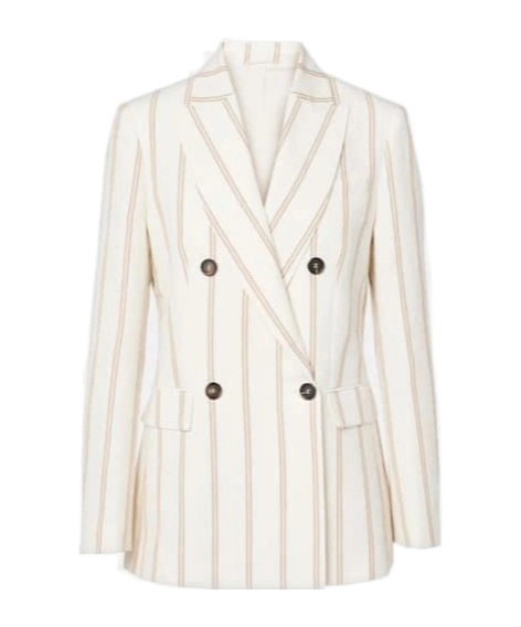 Brunello Cucinelli Striped Linen And Cotton Blazer