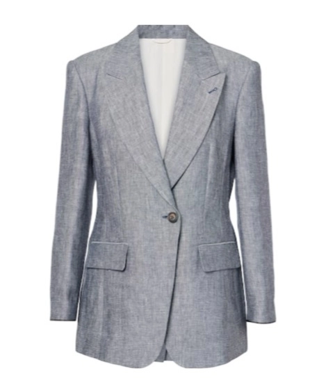 Brunello Cucinelli Hemp And Linen Blazer - Gray