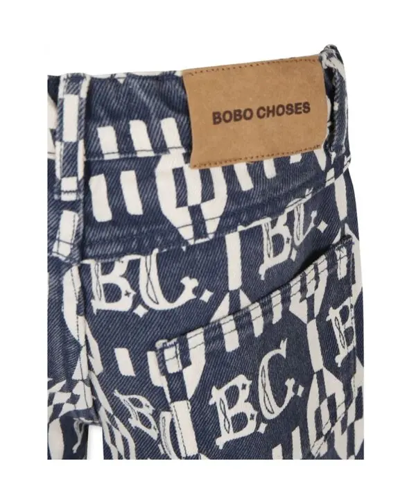 BOBO CHOSES Vintage Logo Patterned Pants