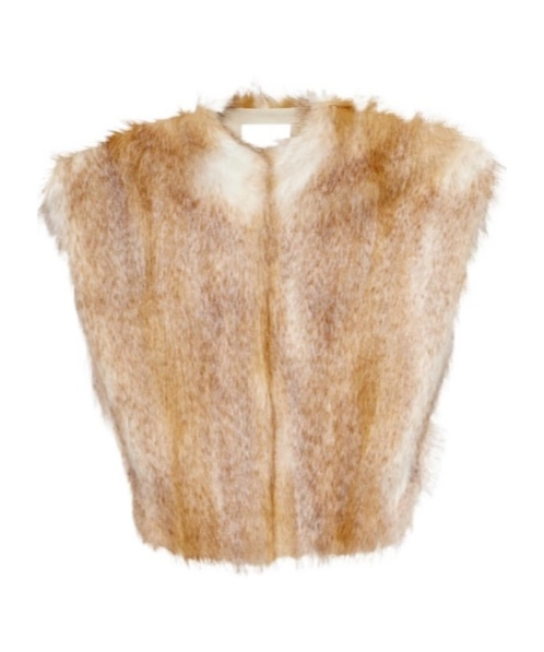Isabel Marant Étoile Alexina Faux Fur Vest - Nude