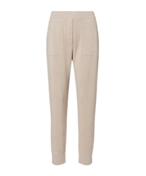 Brunello Cucinelli Ribbed-knit Cashmere-blend Tapered Pants - Nude