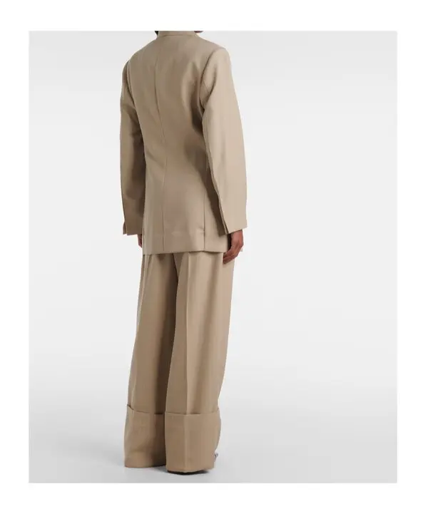 Victoria Beckham Belted Wool Blazer