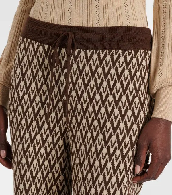 Valentino Garavani Toute La V Virgin Wool Sweatpants