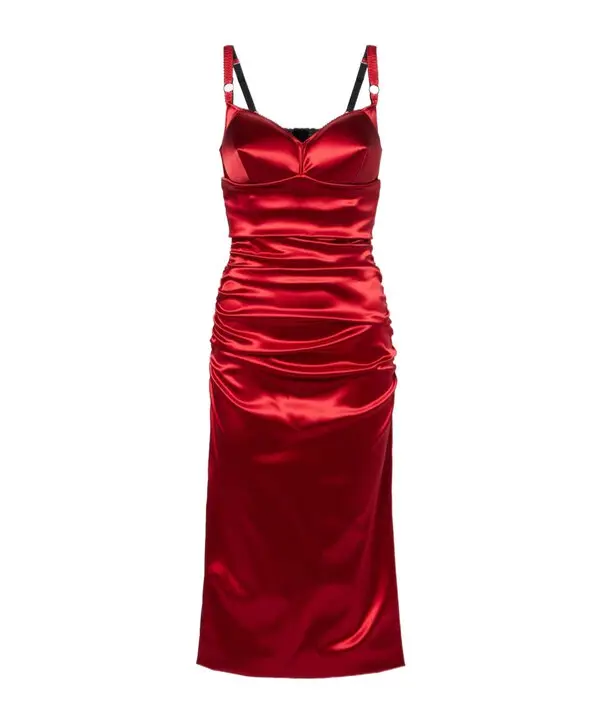 Dolce & Gabbana Suspender Dress - Red
