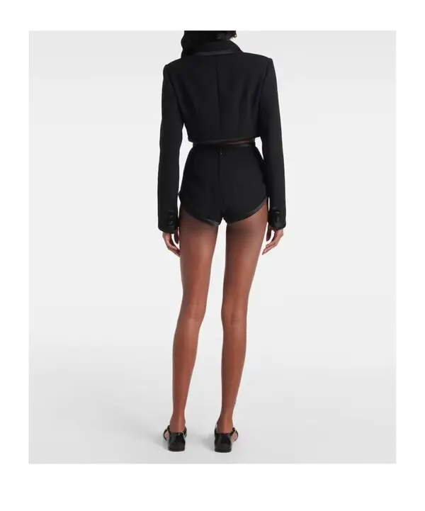 Dolce & Gabbana Cropped Wool And Silk-blend Jacket