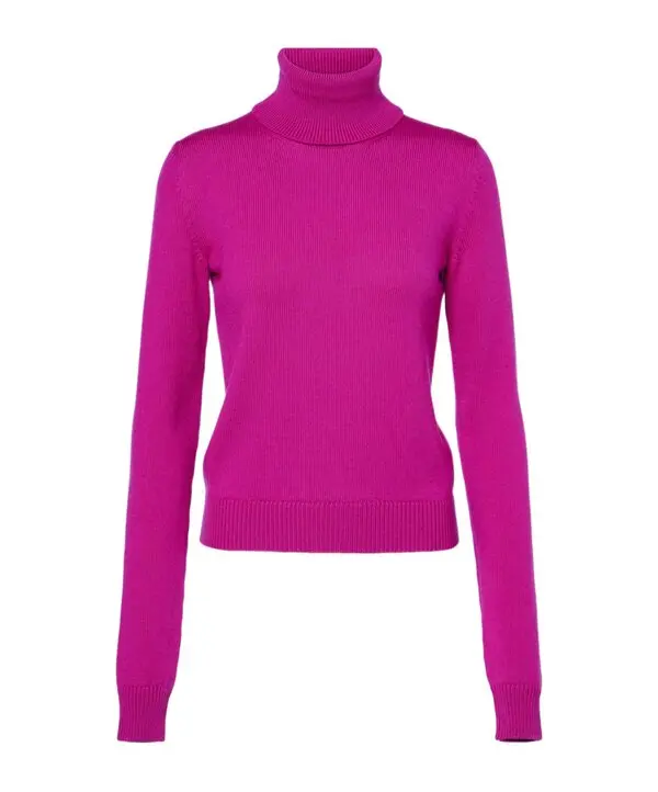 Dolce & Gabbana Wool Turtleneck Sweater - Purple