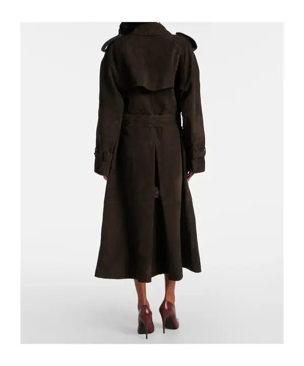 Magda Butrym Double-breasted Suede Trench Coat