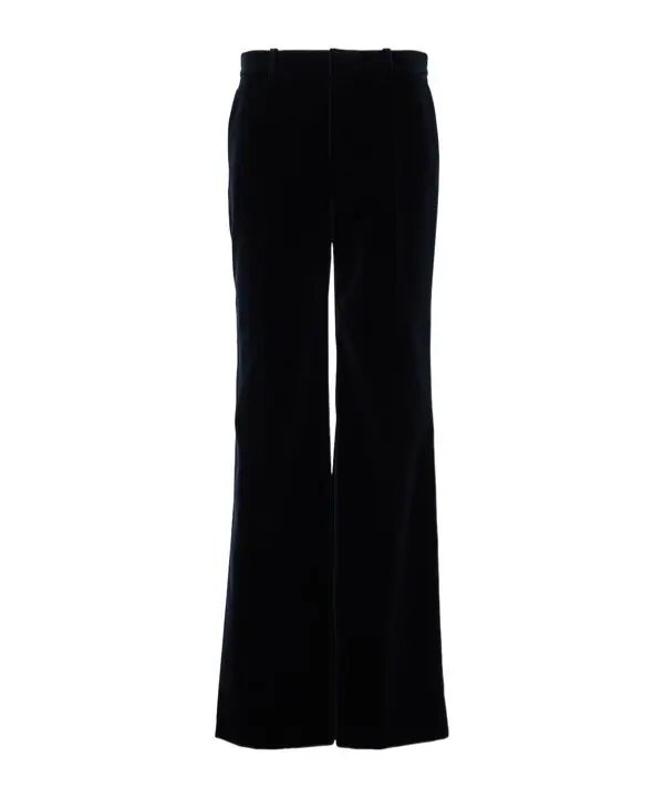 Chloé Cotton Velvet Flared Pants - Black