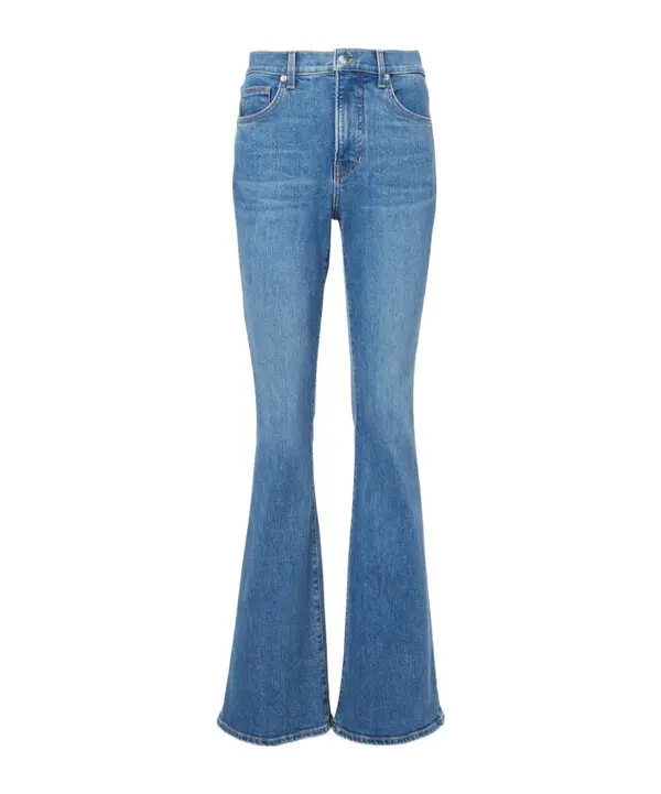 Veronica Beard Beverly High-rise Flared Jeans - Blue