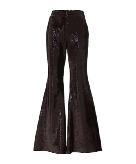 Nina Ricci Sequined Flared Pants - Choco Brown