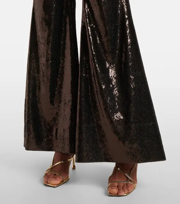 Nina Ricci Sequined Flared Pants