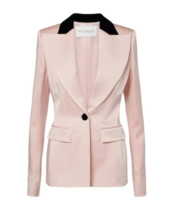 Nina Ricci Twill Blazer - Pink