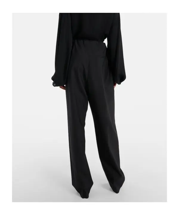 Khaite Trenton Wool Wide-leg Pants
