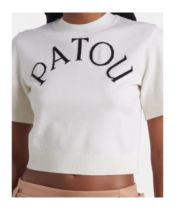 PATOU Logo Short-sleeved Sweater