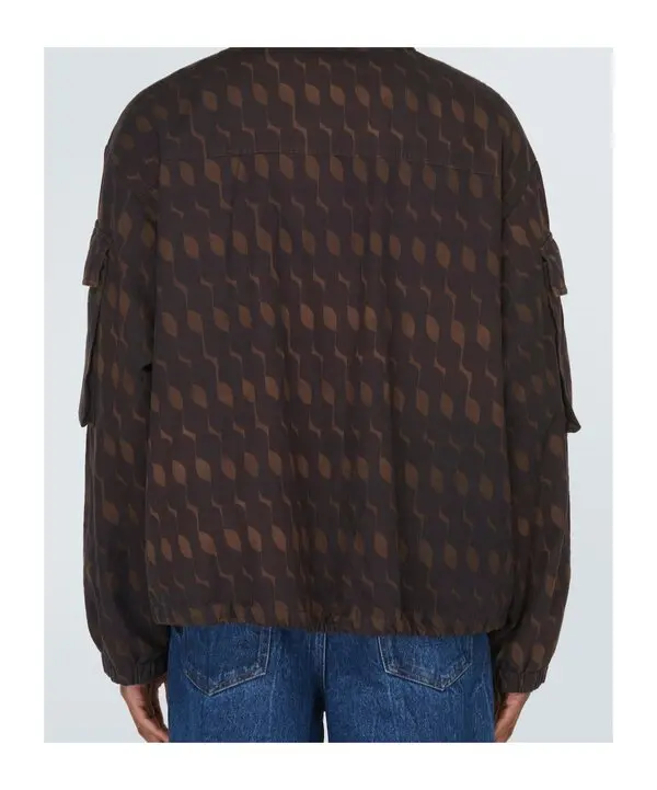 Dries Van Noten Vidway Printed Cotton-blend Field Jacket - Black