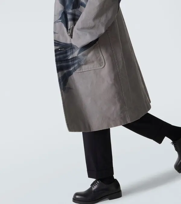 Dries Van Noten Randale Floral Cotton Trench Coat