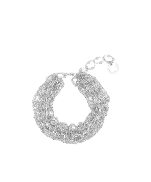 Emporio Armani Bracelet With Cross-link Structure - Gray