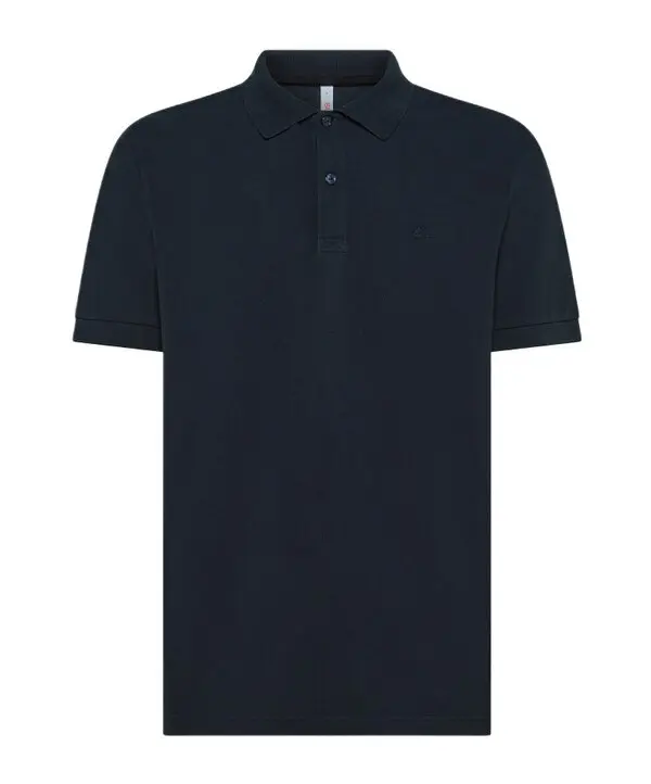 SUN 68 Garment-dyed Piqué Polo Shirt