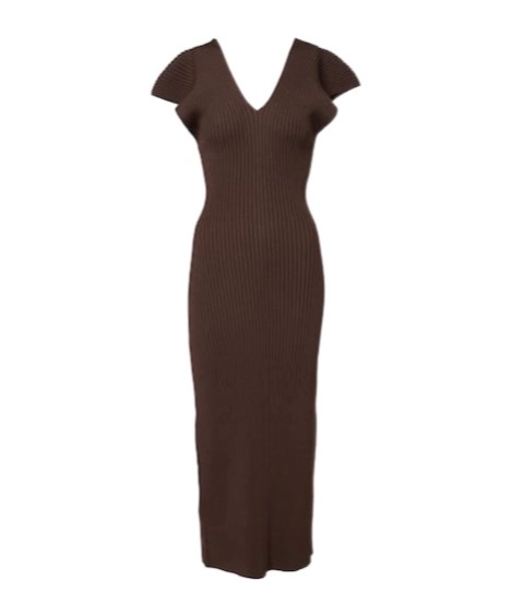 Altuzarra Trey Ruffled Ribbed-knit Gown - Green