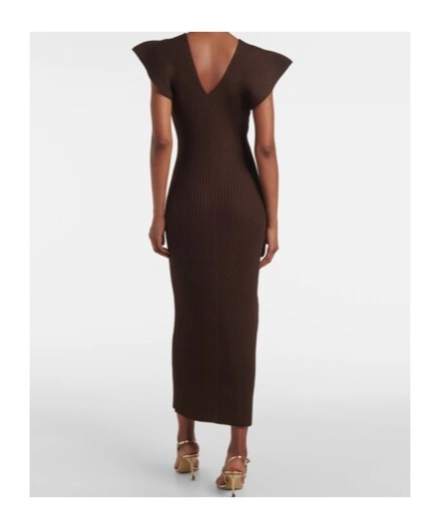 Altuzarra Trey Ruffled Ribbed-knit Gown