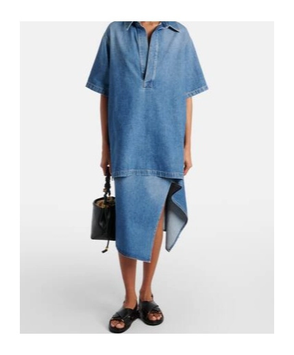 Plan C Oversized Denim Shirt