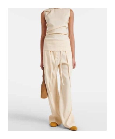 Proenza Schouler White Label Anoushka Ruched Linen-blend Top
