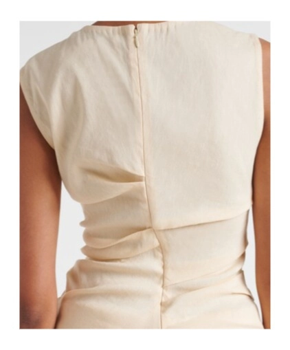 Proenza Schouler White Label Anoushka Ruched Linen-blend Top