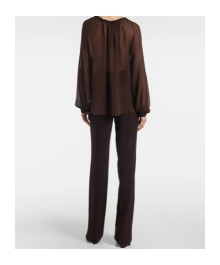 TOM FORD Sheer Silk Georgette Blouse