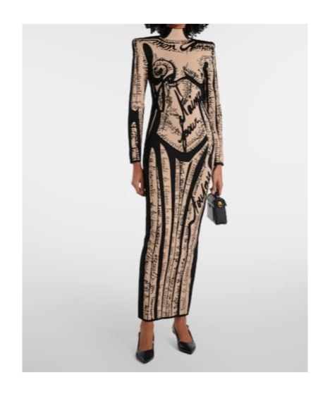 Balmain Knitted Maxi Dress