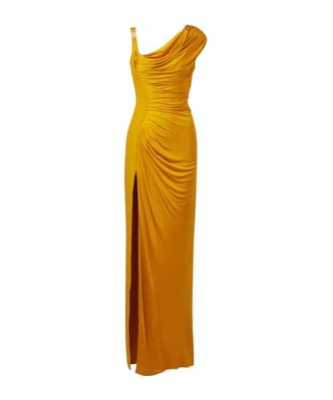 Versace Medusa '95 Pleated Gown - Brown