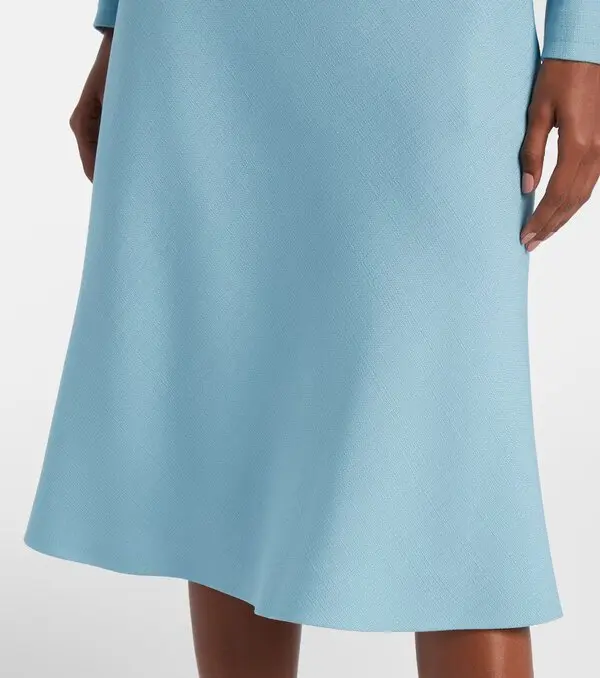 Valentino Garavani Vlogo Canvas Midi Skirt