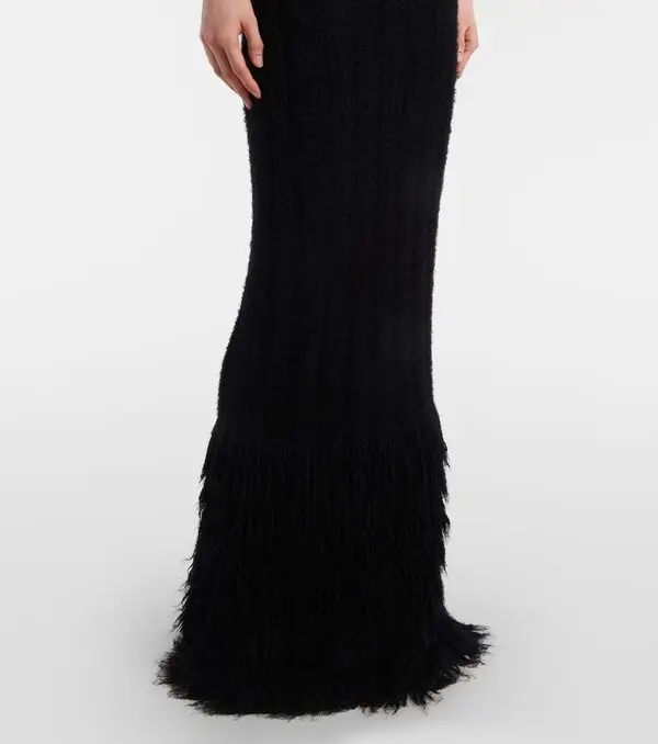 Khaite Fiore Silk And Cashmere Maxi Dress