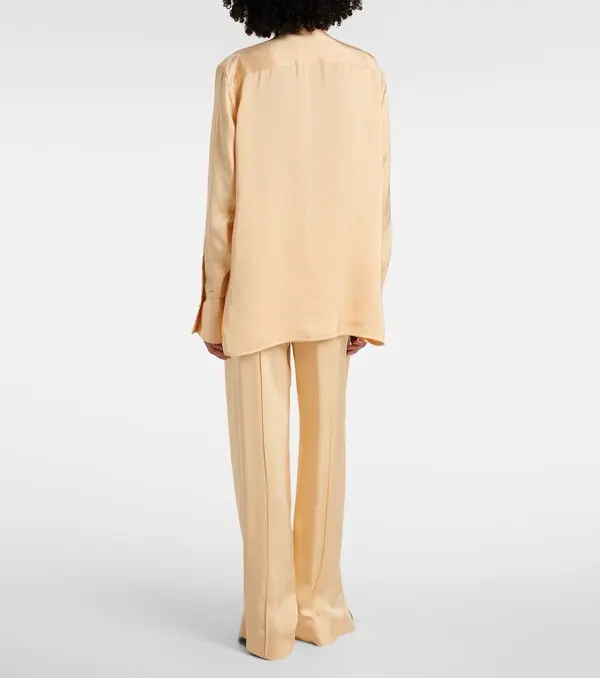 JIL SANDER Bow-detail Satin Blouse