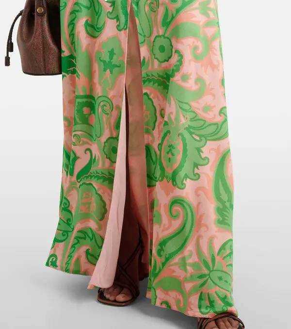 Etro Spaghetti Strap Backless Dress