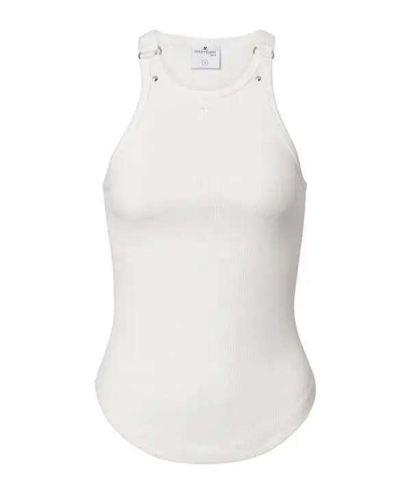 COURREGES Sleeveless Vest - White