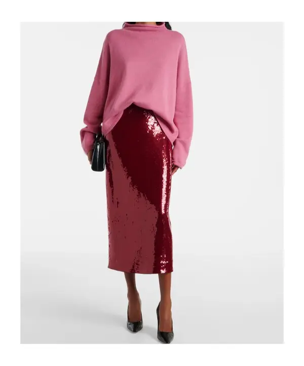 Veronica Beard Koa Sequined Pencil Skirt