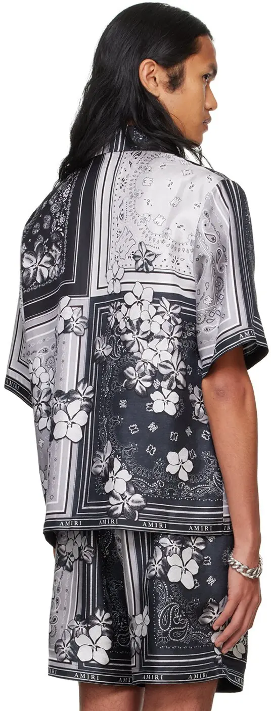 Amiri Bandana Printed Bowling Shirt
