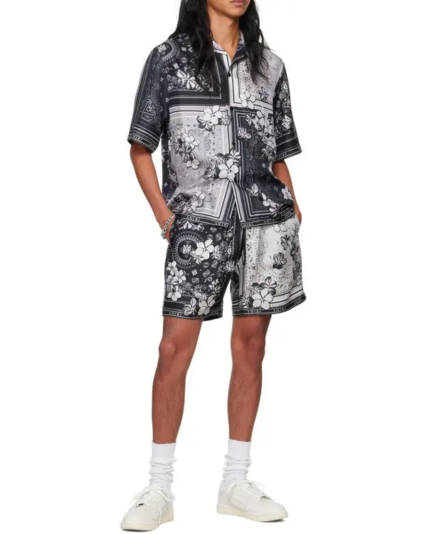 Amiri Bandana Printed Bowling Shirt