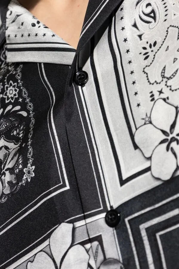 Amiri Bandana Printed Bowling Shirt